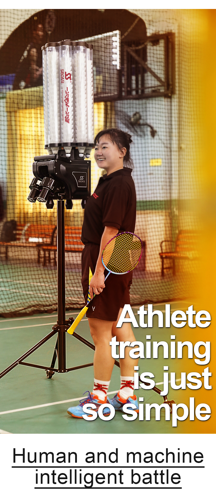 China B2000 Automatic Shuttlecock Badminton Launcher factory and ...