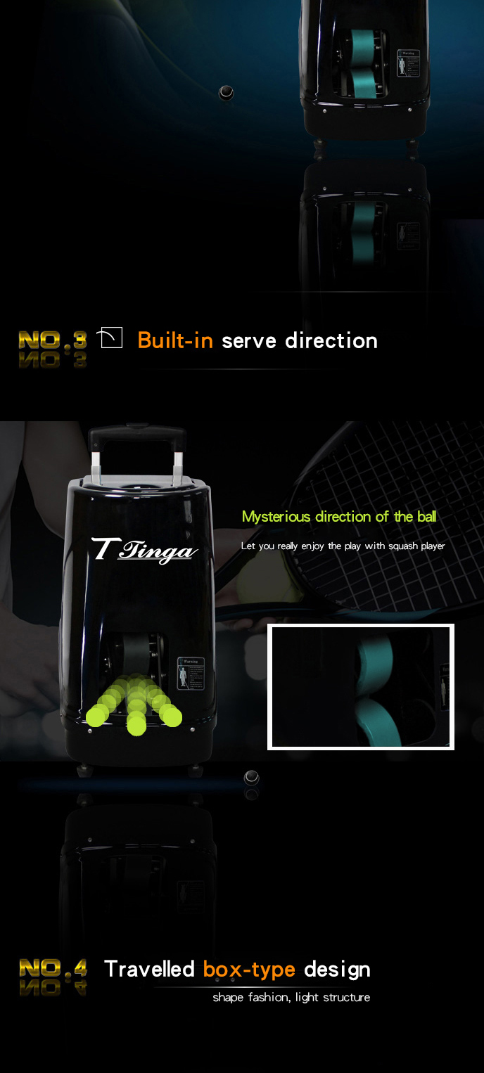 China Tinga Squash Ball Shooting Machine Squash Ball Training Machine ...