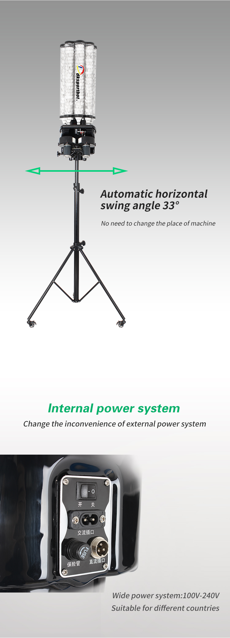 China Automatic shuttlecock launcher badminton feeder machine for ...